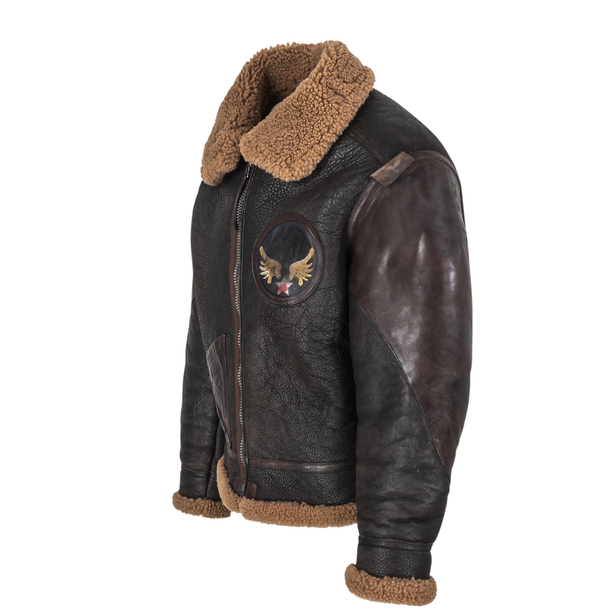 Flying Type B3 Shearling Jacket Dark Brown – B74